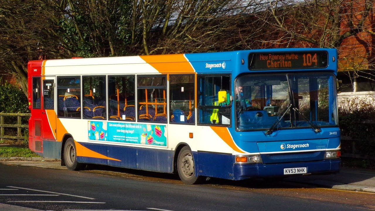 Transfer & Loud Fan! Stagecoach Bus 34493 KV53 NHK On Route 104 - YouTube