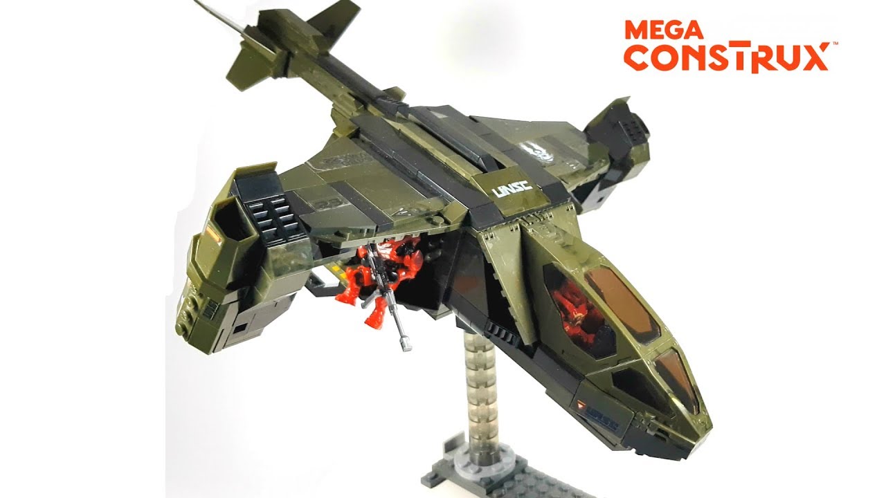 Mega Construx Halo UNSC Falcon Custom Build - YouTube
