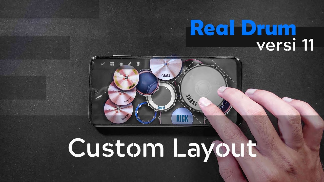 real drum sudah bisa custom posisi, atur sesuka mu. update versi 11 ...