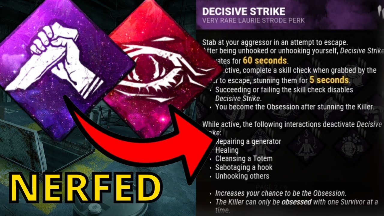 Decisive Strike Nerf CONFIRMED Discussion & Nurse Gameplay - YouTube