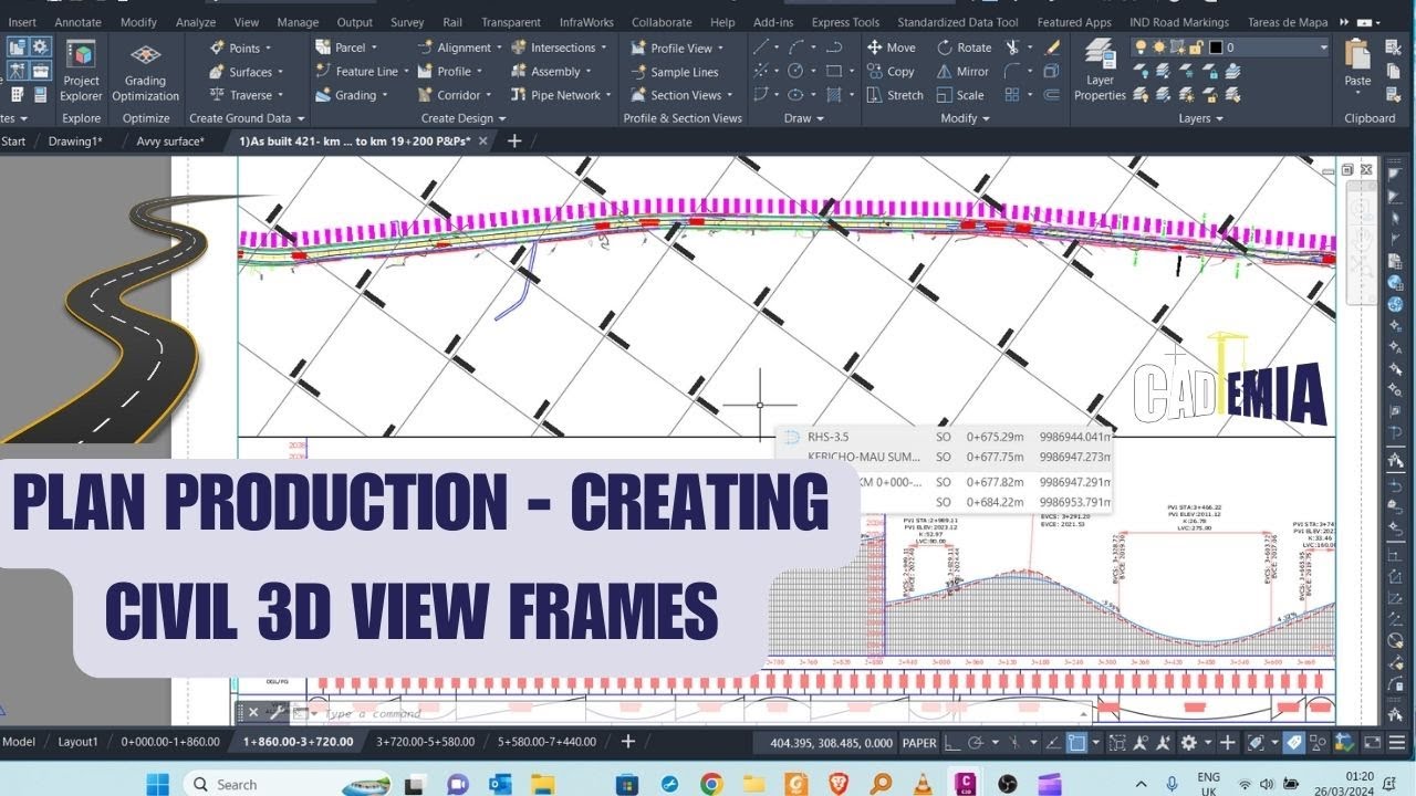 How to Create a View Frame in Civil 3D (Like a Pro) - YouTube