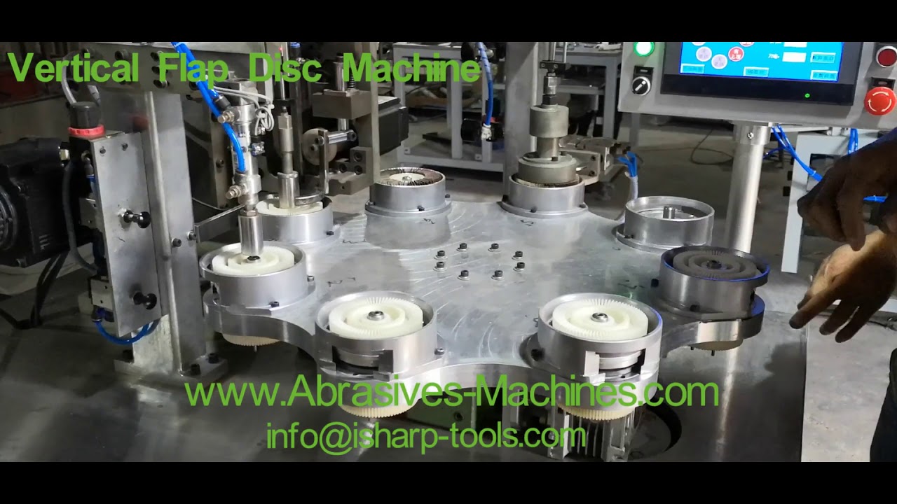 Vertical Flap Disc Machine - YouTube