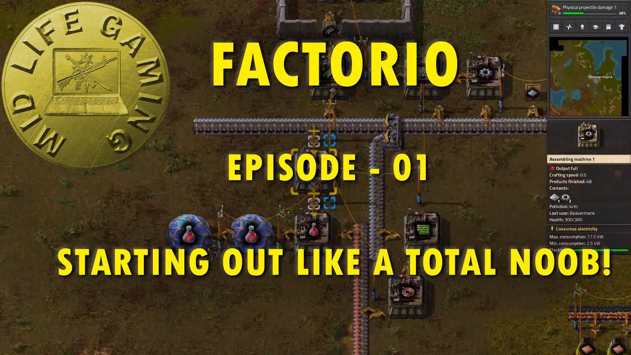 Factorio Lets Play Episode 1 - YouTube