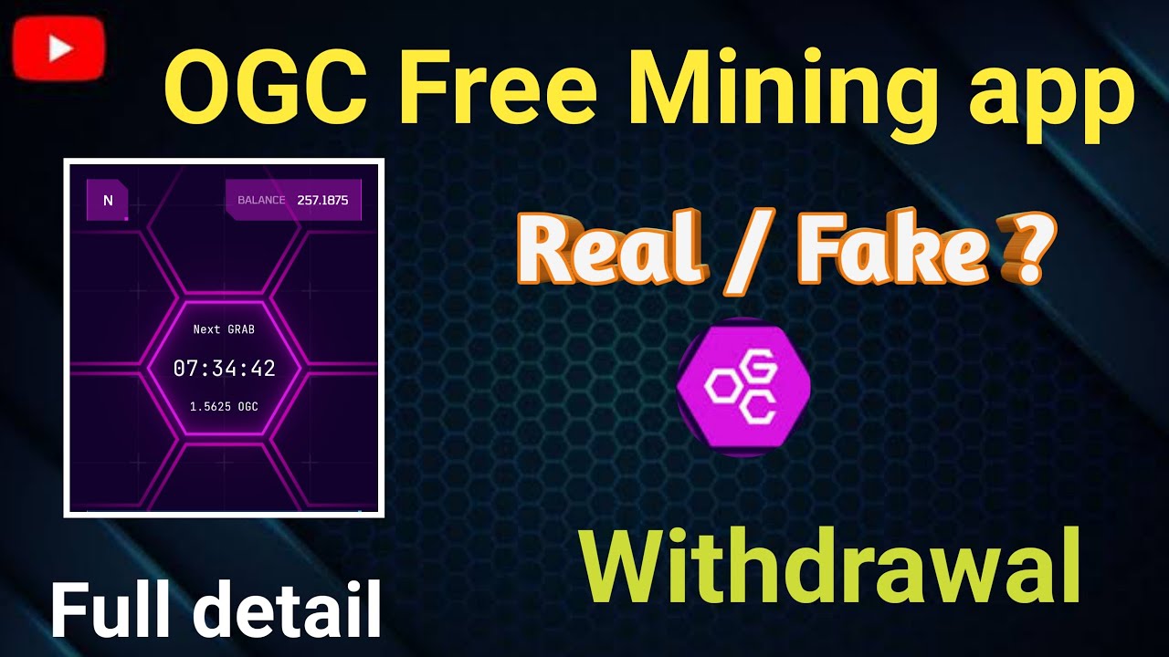 OGC token Mining full detail || OGC mining airdrop withdrawal - YouTube