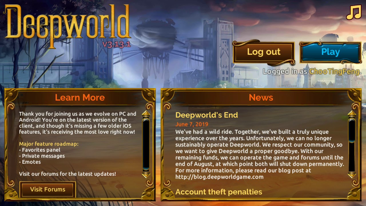 Deepworld Main Menu Music - YouTube