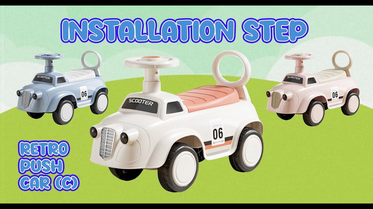 Easy way to Installation Step For Retro Push Car - YouTube