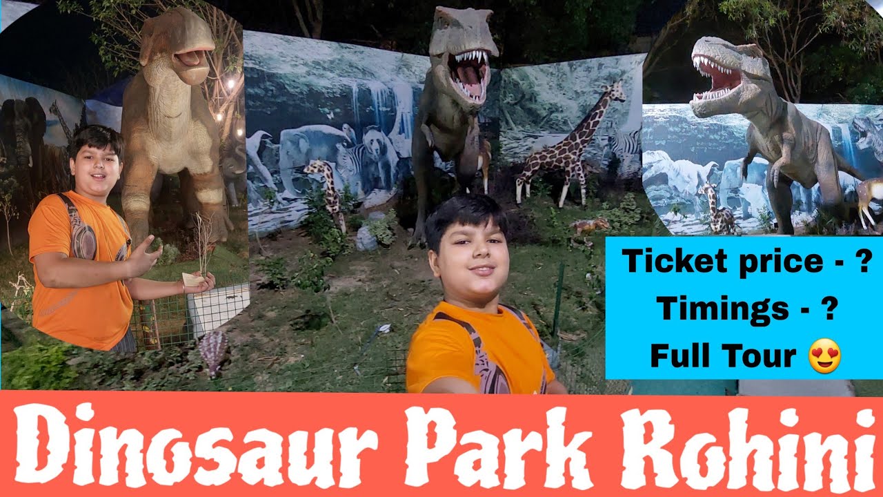 Adventure Island Rohini Dinosaur Park 🦕| Dinosaur Park And Fun Villa ...