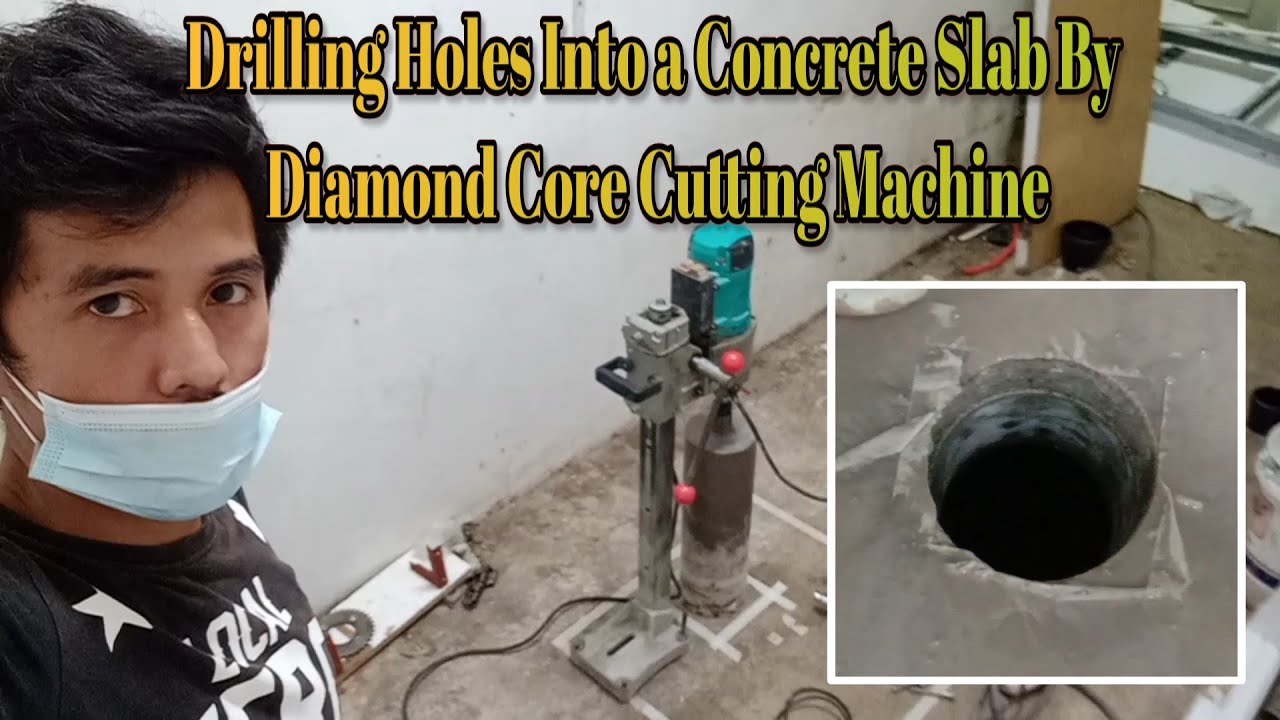 How to use Concrete Coring Machine - YouTube