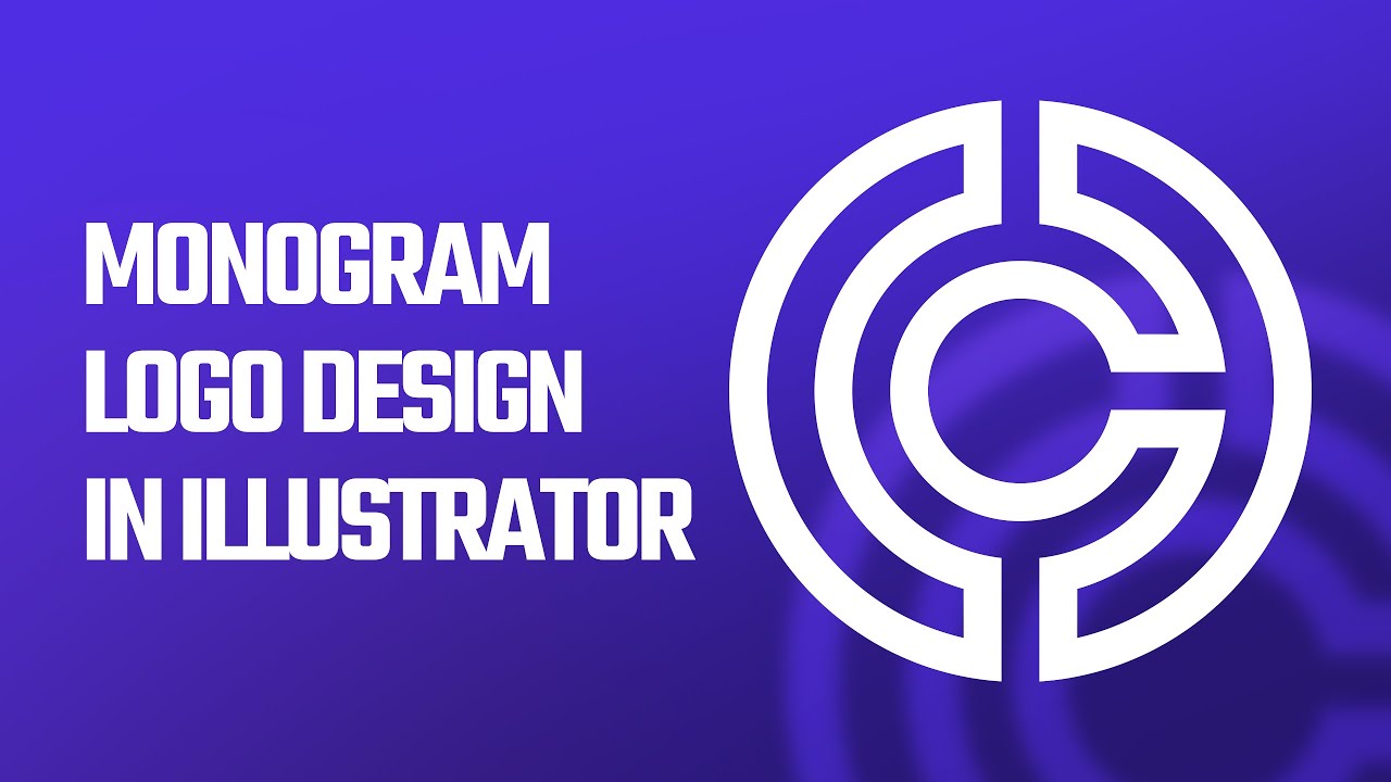 Master the Art of Monogram Logo Design in Illustrator - YouTube