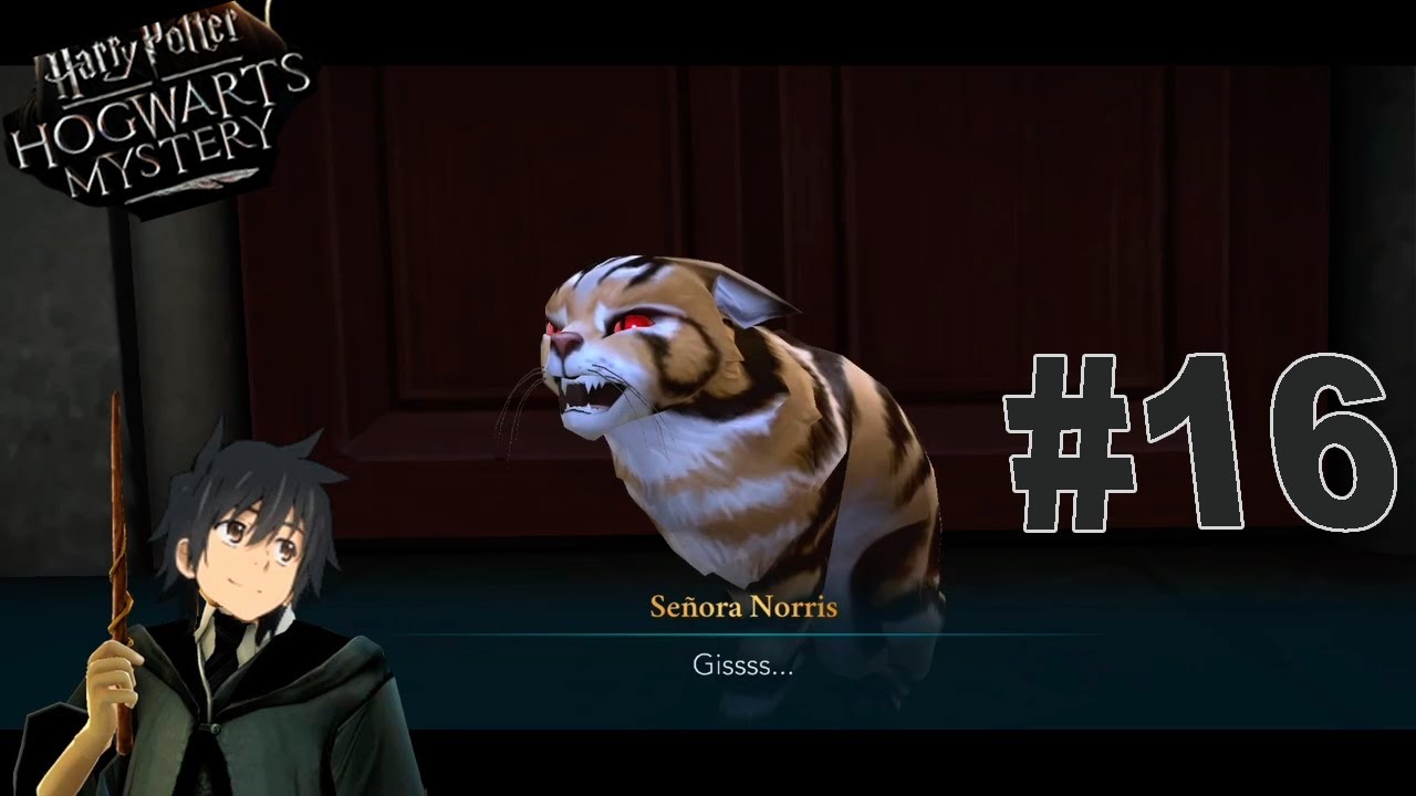 Señora Norris Uchiha? | Harry Potter Hogwarts Mystery Save02 Pt #16 - YouTube