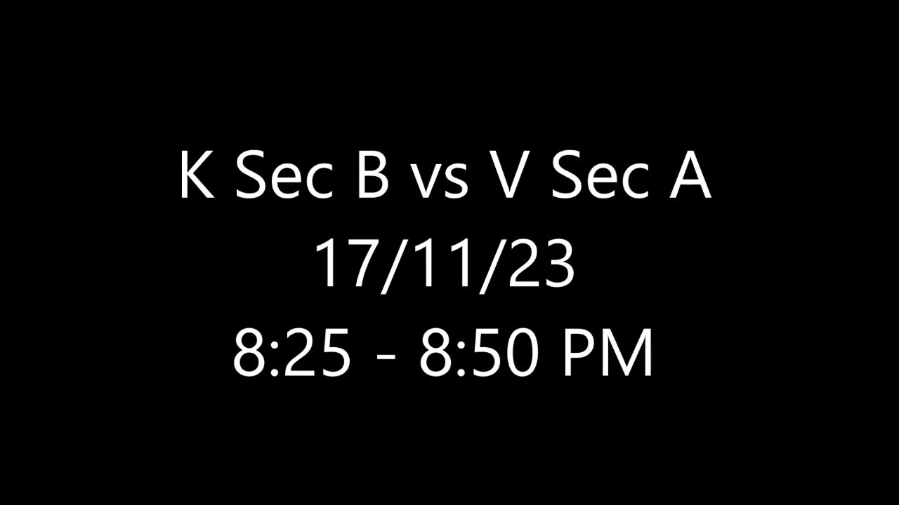 Leitan YMA Sports - Futsal : K Section B Team vs V Section A Team - YouTube