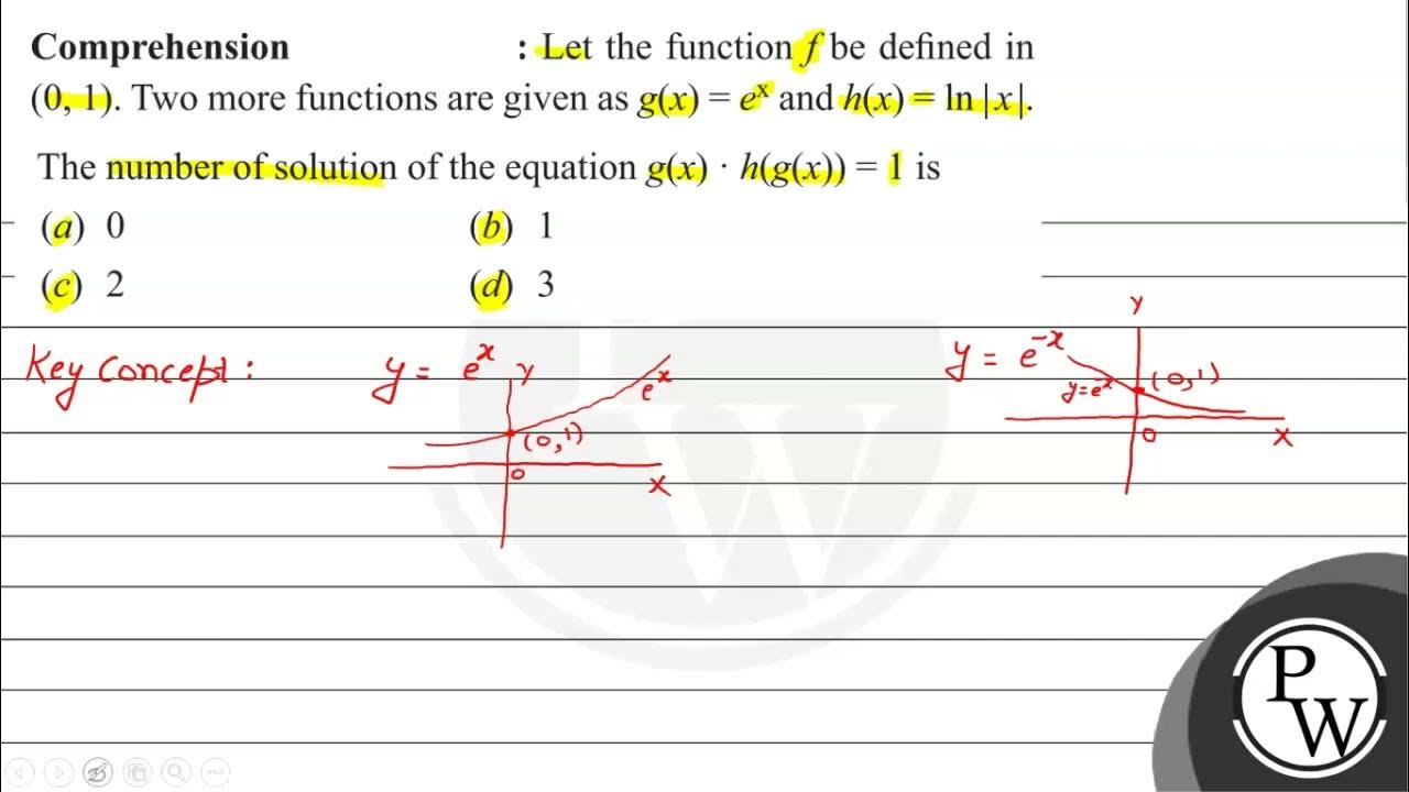 begin{array}{ll}\text { Comprehension } & \text { Let the function } f \text { be defined in ...
