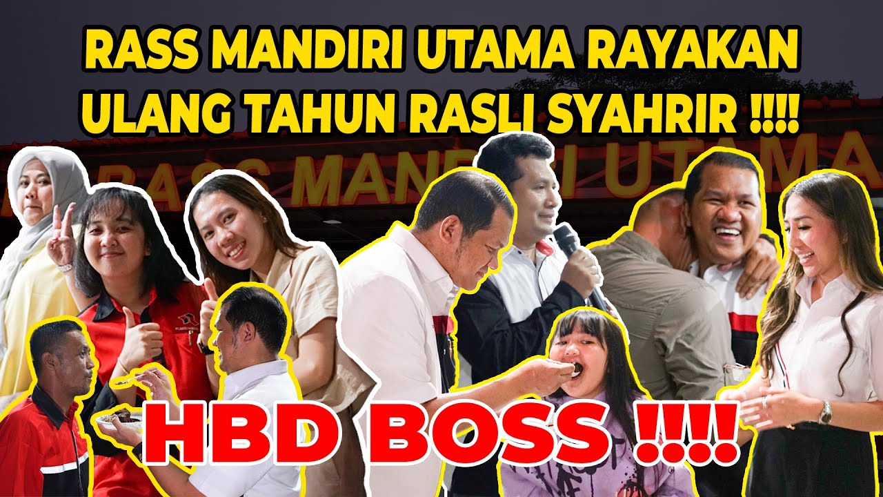 RASLI SYAHRIR FULL SENYUM !! MAKAN BARENG SELURUH KARYAWAN RASS MANDIRI ...