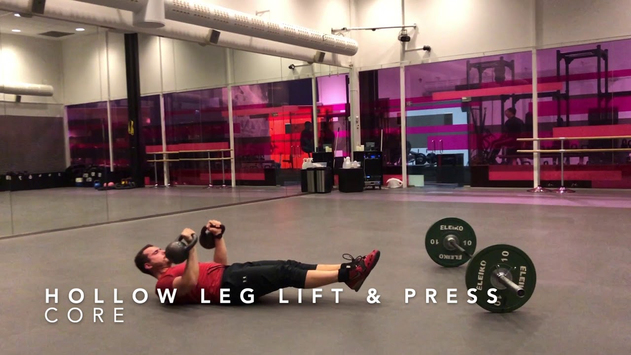 Hollow Body - Leg lift & press - YouTube