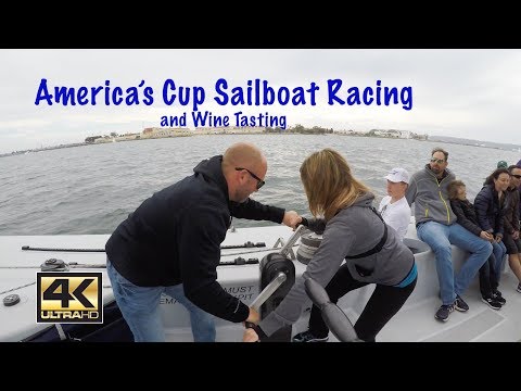 Racing an America's Cup Sailboat! - Lazy Gecko VLOG 68