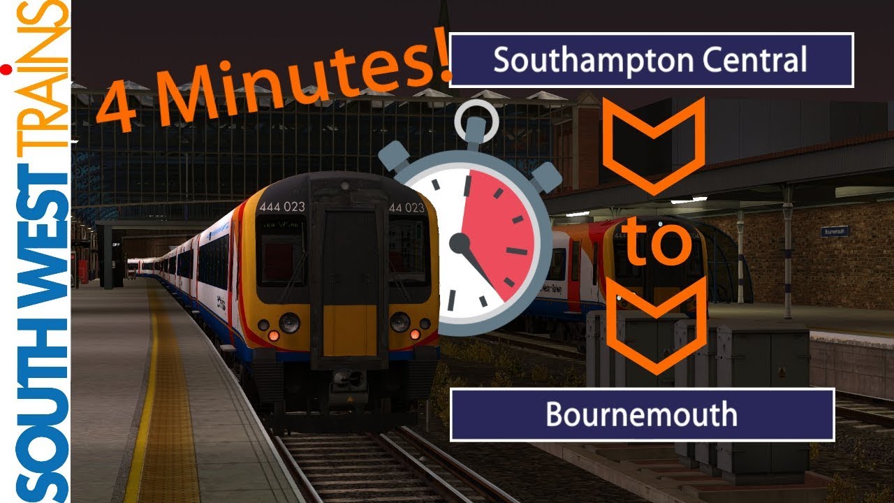 (Train Sim) Southampton to Bournemouth in 4 Minutes (SWML) - YouTube