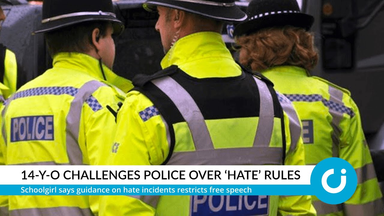 14-year-old challenges police over ‘hate’ rules - YouTube