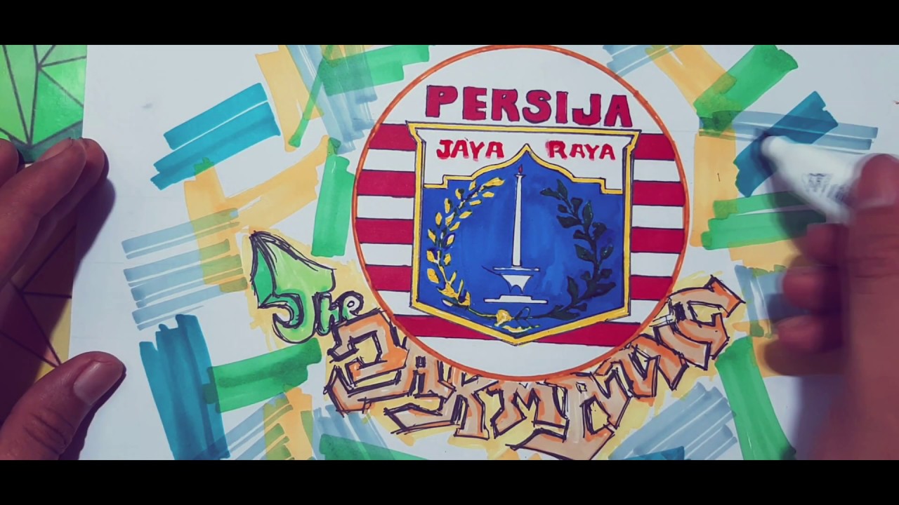 Tutorial Menggambar Logo PERSIJA Cepat dan tepat - YouTube