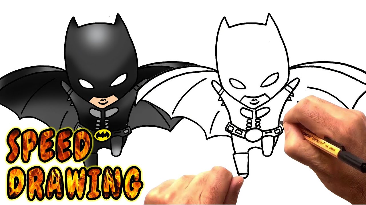 How to Draw Chibi Batman (Speed Drawing) - YouTube