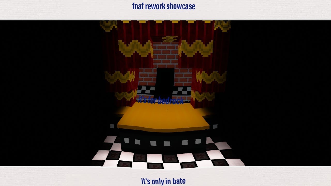 fnaf rework showcase(bedrock addon) in beta - YouTube