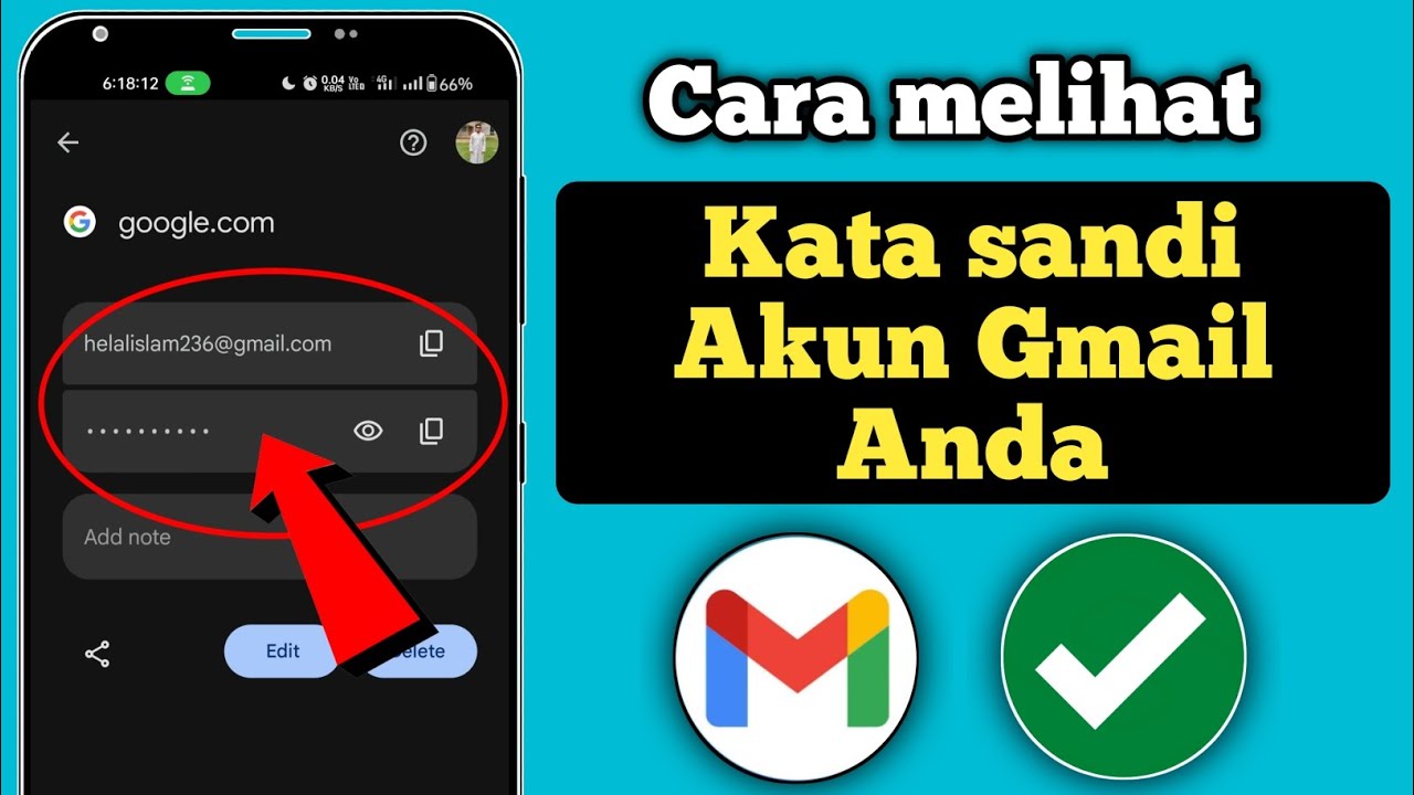 Cara Melihat Kata Sandi ID Gmail dari ponsel (Baru 2025) | melihat kata sandi gmail di akun ...
