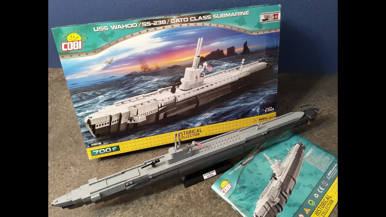 Cobi 4806 - Gato Class Submarine - USS Wahoo / SS238 - YouTube