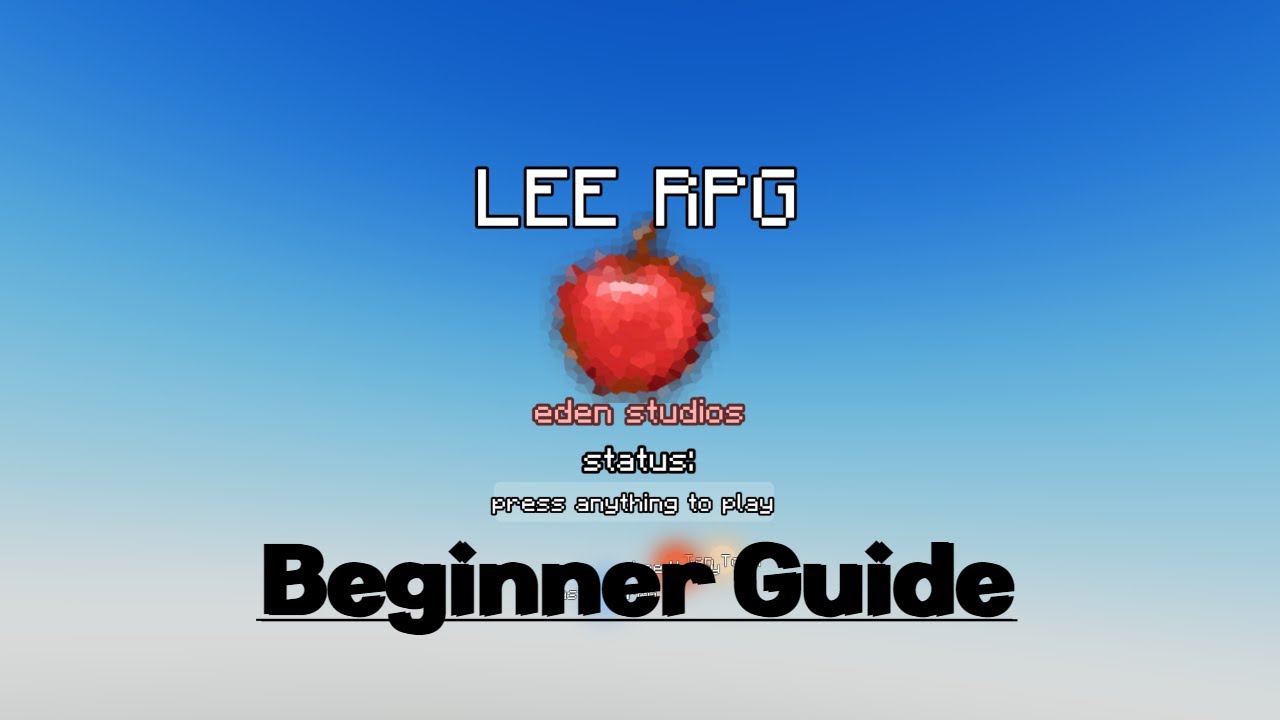 Guide for beginner |Lee RPG v4 - YouTube