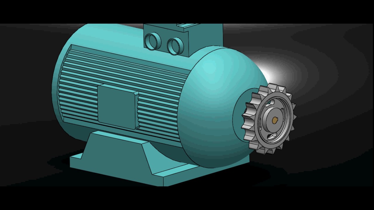 Motor Eletrico Solidworks (TCC Engenharia Mecânica+APS) - YouTube