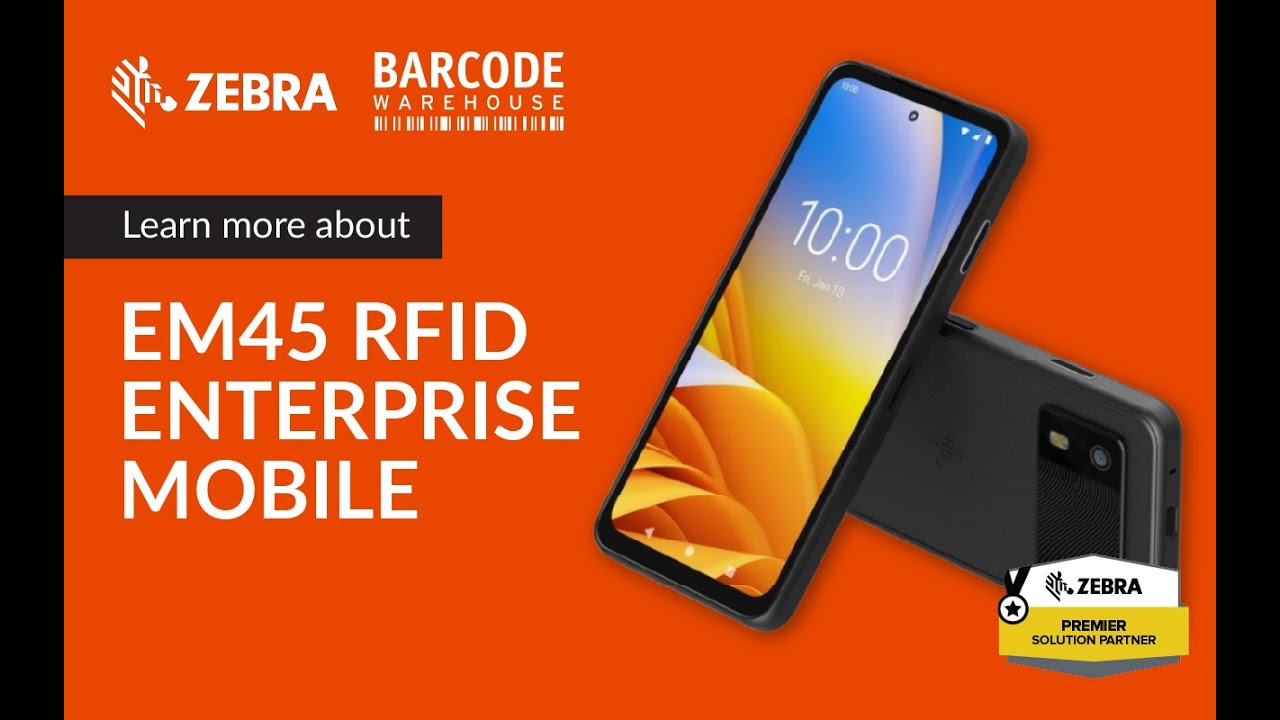 Zebra EM45 RFID Enterprise Mobile | The Barcode Warehouse - YouTube