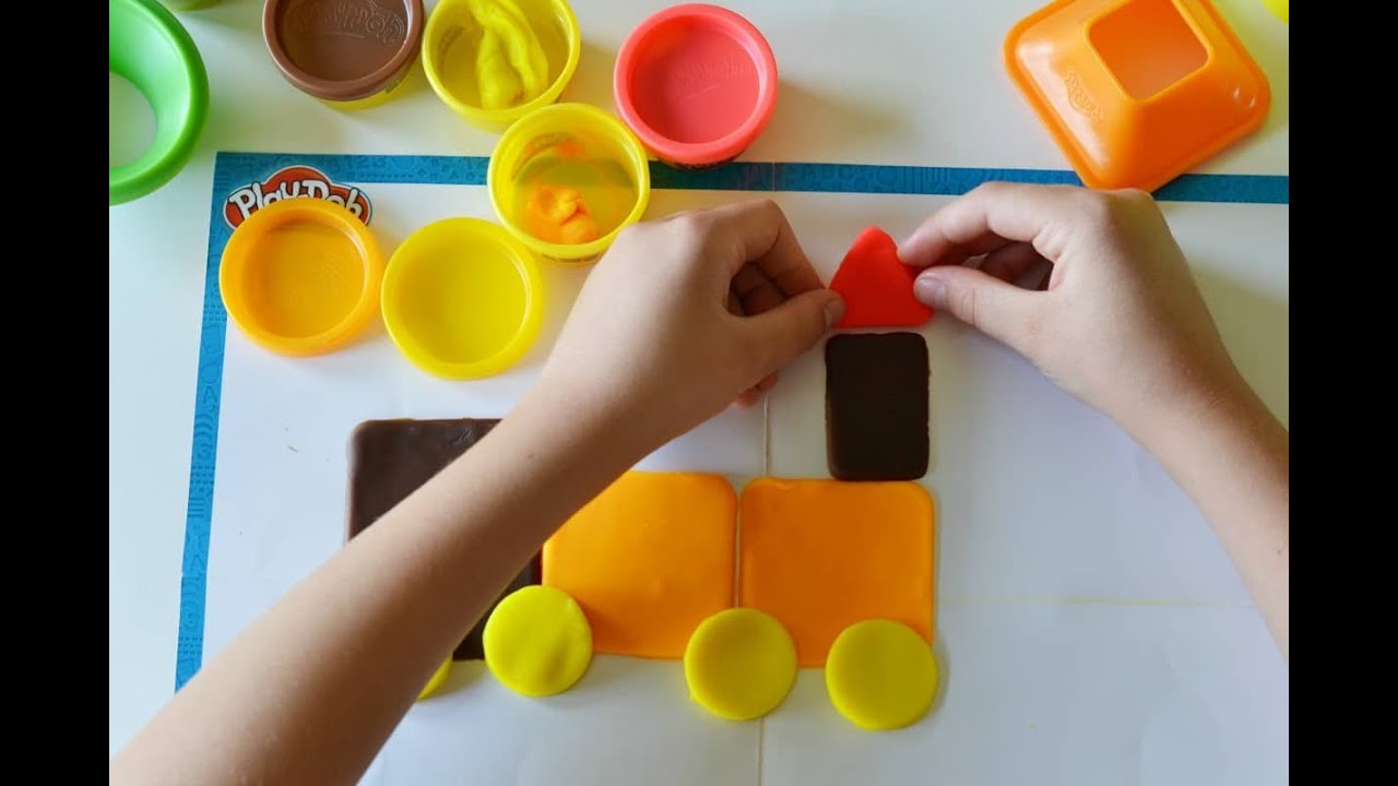 kids learning with fun clay modeling - YouTube