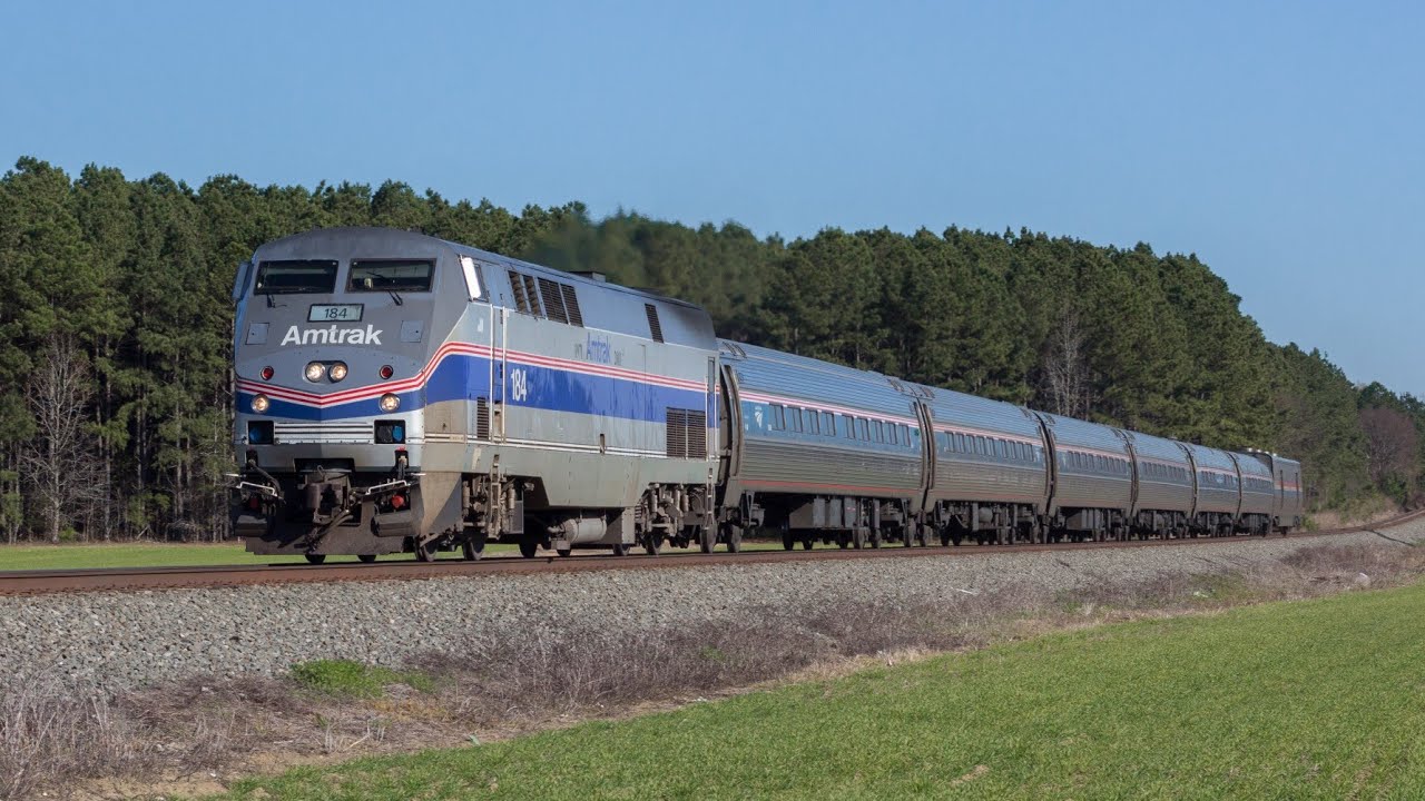 (24 fps) Amtrak 184 leads 79 thru Clayton - YouTube
