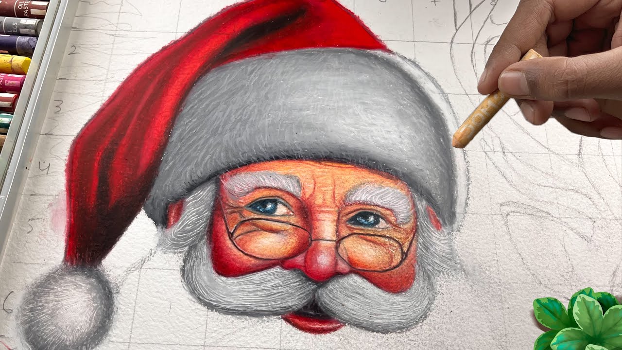 Santa Claus Drawing , Christmas Day Drawing Part 1 ️🤍 - YouTube