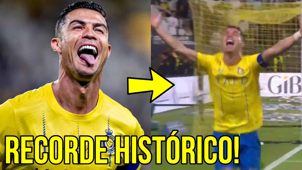 O MELHOR! CRISTIANO RONALDO QUEBRA RECORDE HISTÓRICO DA LIGA SAUDITA ...