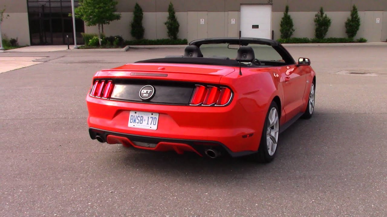 2015 Mustang GT convertible walkaround - YouTube