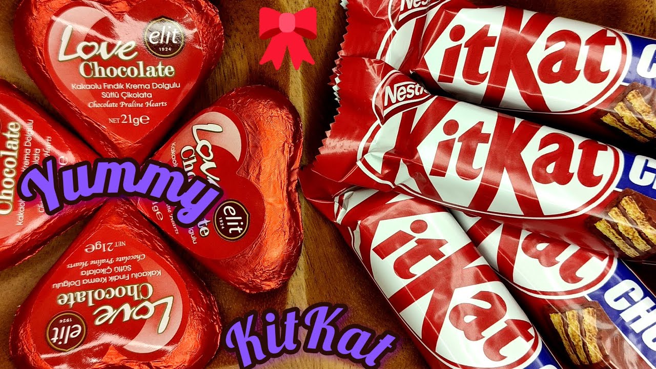 🍫🍫ASMR|Relaxing & Satisfying|Filling Platter with KitKat🍫🍫 - YouTube