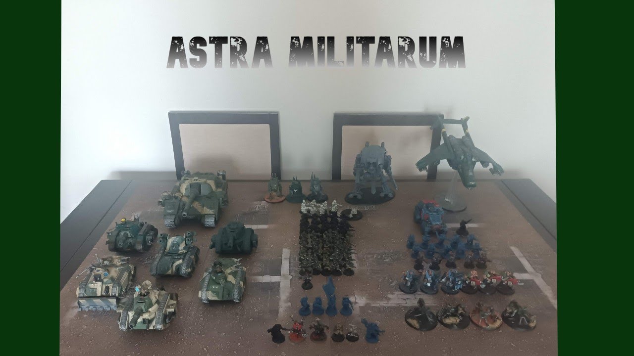 Army showcase: 10 th edition Astra Militarum Army (ESP Lore) - YouTube