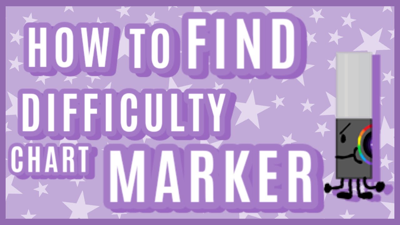 DIFFICULTY CHART MARKER - YouTube