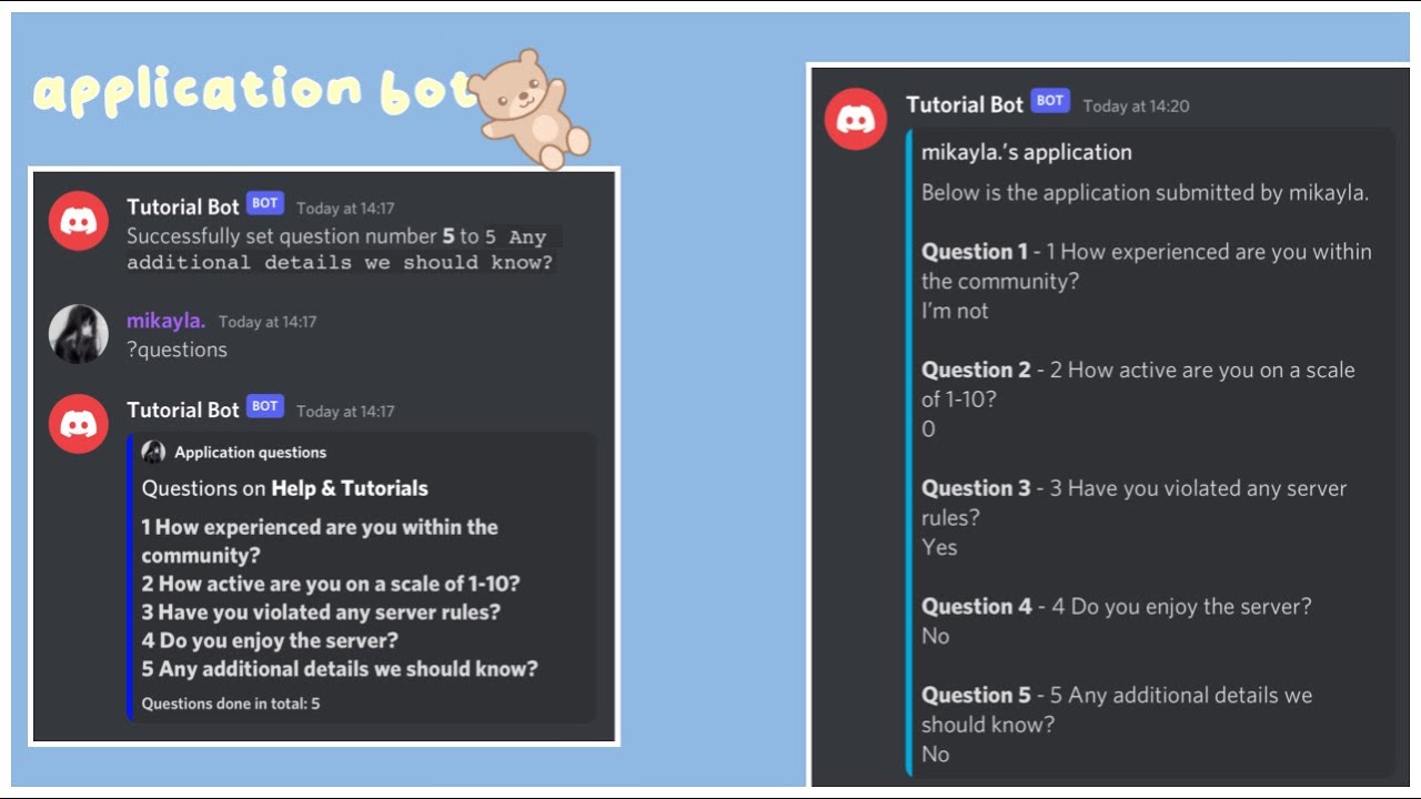 How to create an application bot in BDFD - YouTube