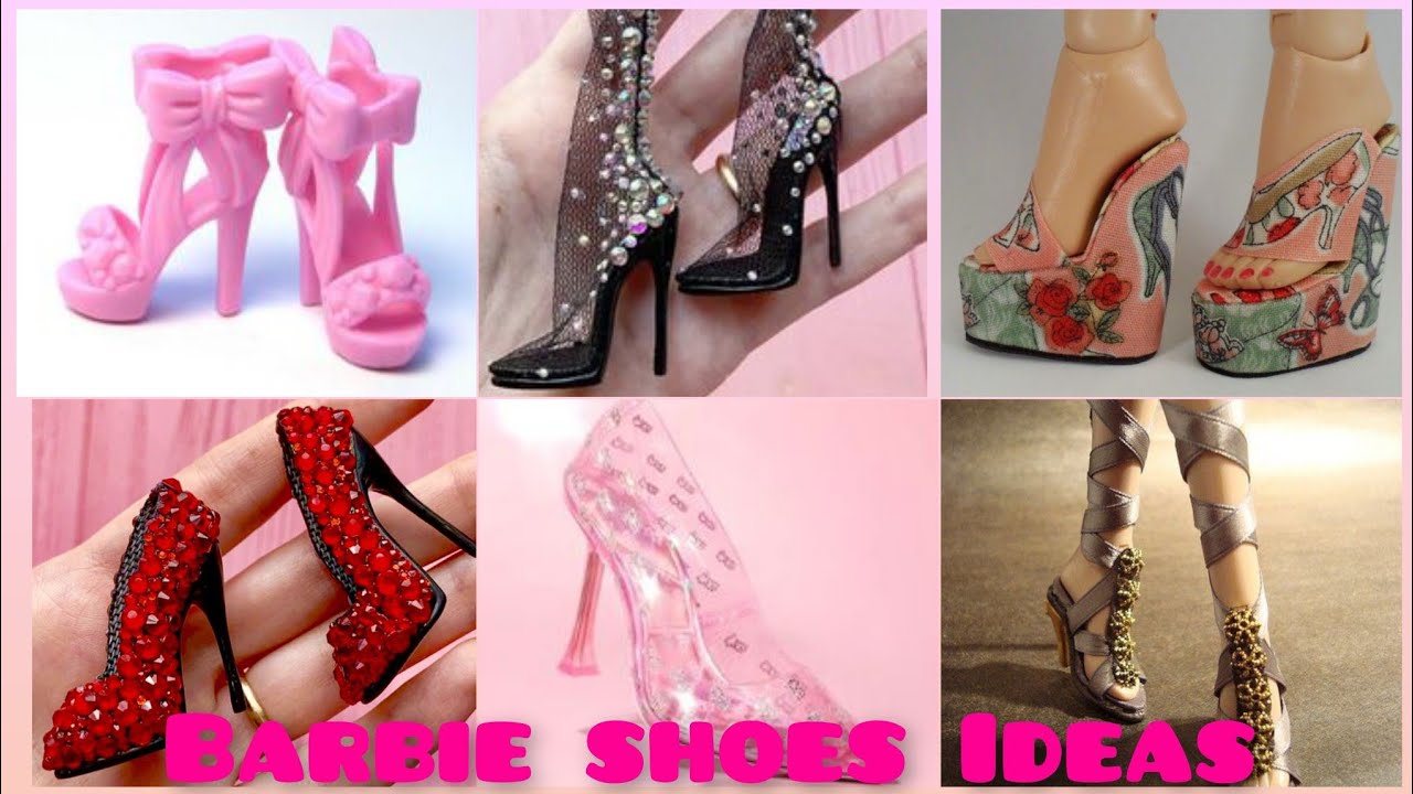Barbie Shoes For Girls - Princess barbie shoes design collection - YouTube