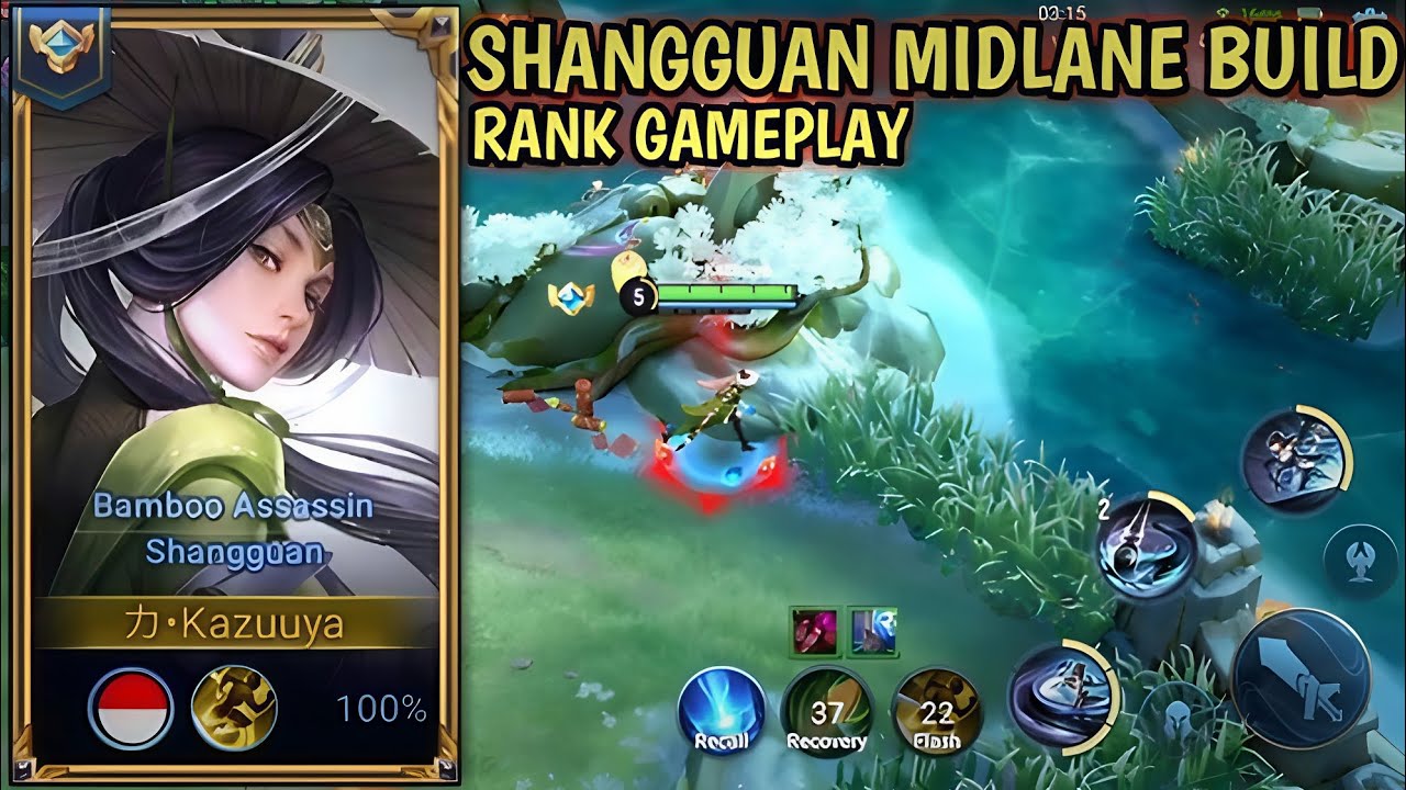 Honor Of Kings Shangguan MidLane Gameplay | Best Build Shangguan - YouTube
