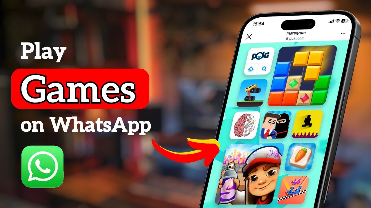 How to Play GAMES on WhatsApp - YouTube