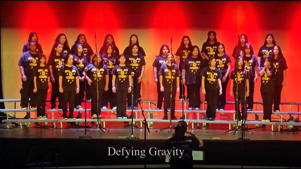 "Defying Gravity" from Wicked (Intermediate Choir, Ball JHS) - YouTube