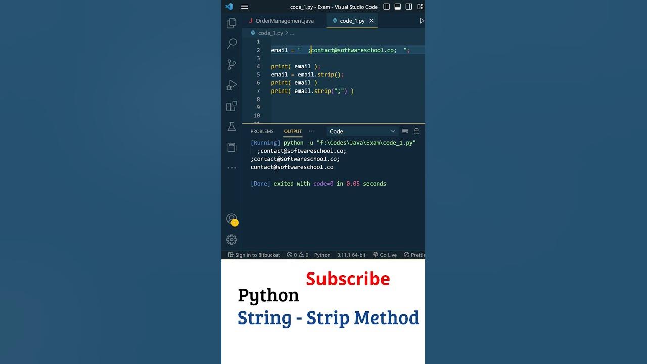 Python For Beginners Strings In Python Strip Method Python For Beginners In Telugupython