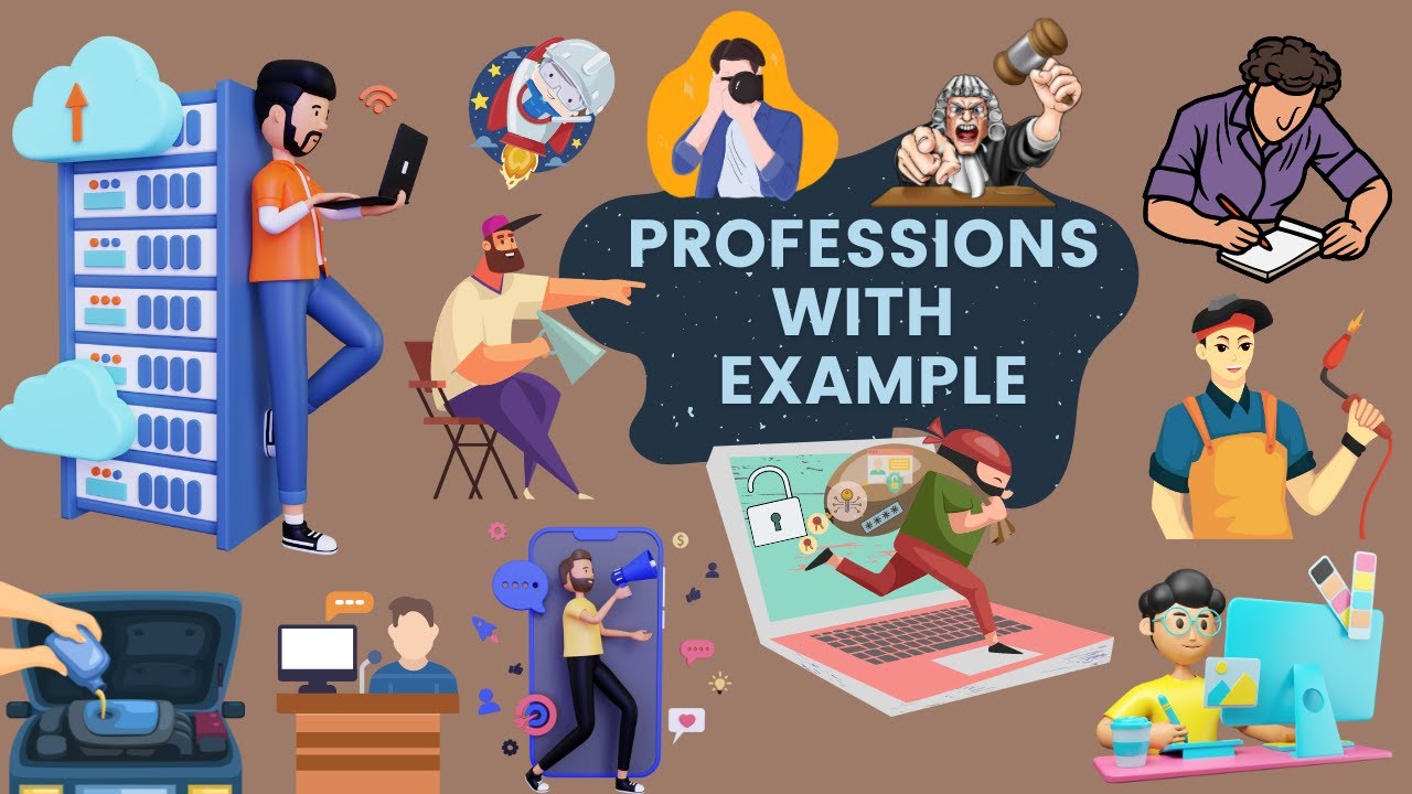 Professions With Example | Jobs Vocabulary & Job Names With Pictures ...