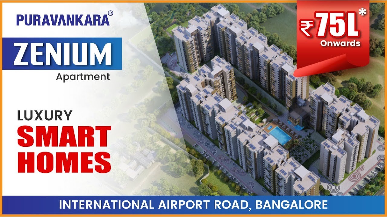 Purva Zenium Luxury 2&3 BHK Flats Near Bangalore Airport at ₹75 LAKHS ...