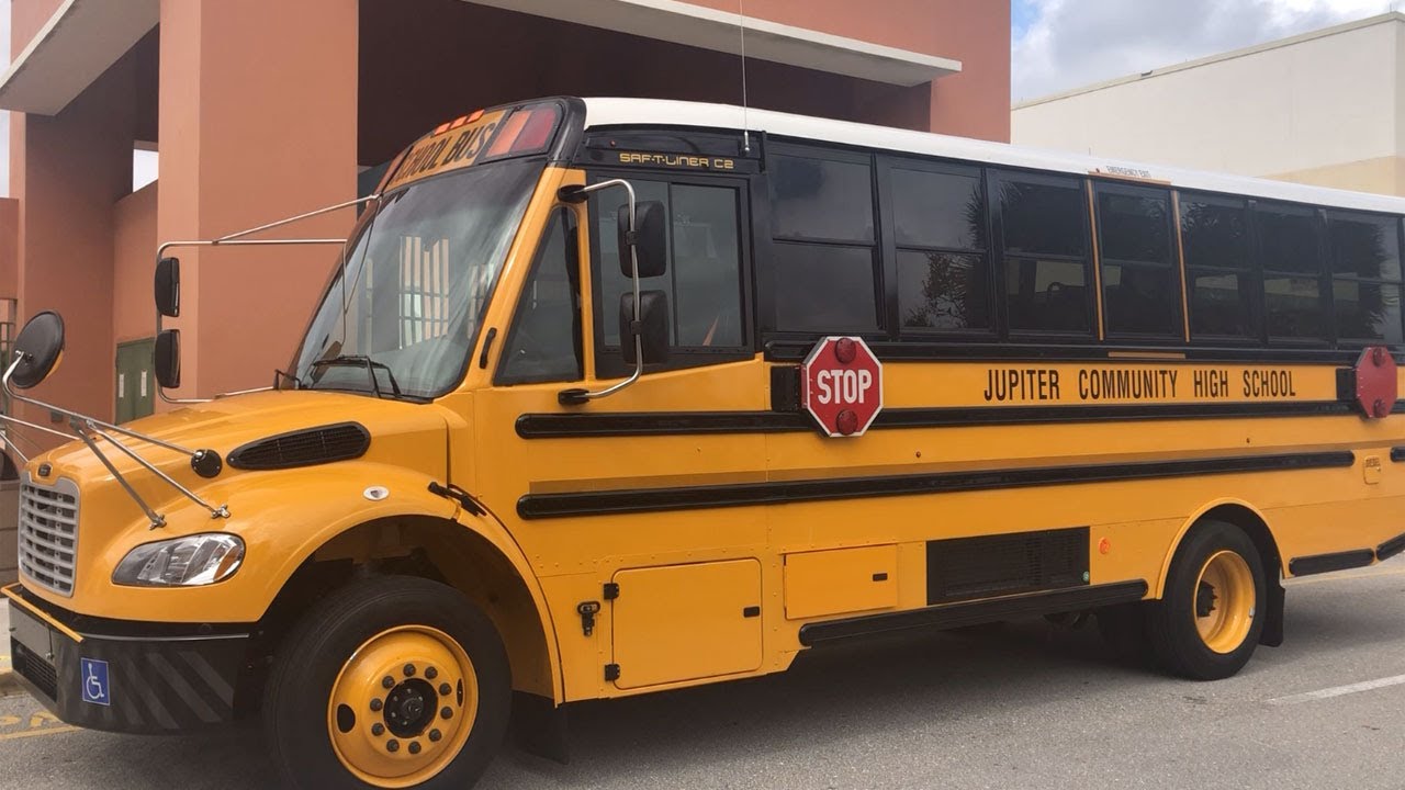 New school bus unveiled for special needs students at Jupiter High ...
