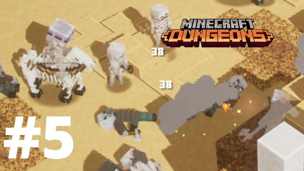 Skeleton Horsemen! Minecraft Dungeons Play-through Part 5 | Cacti ...