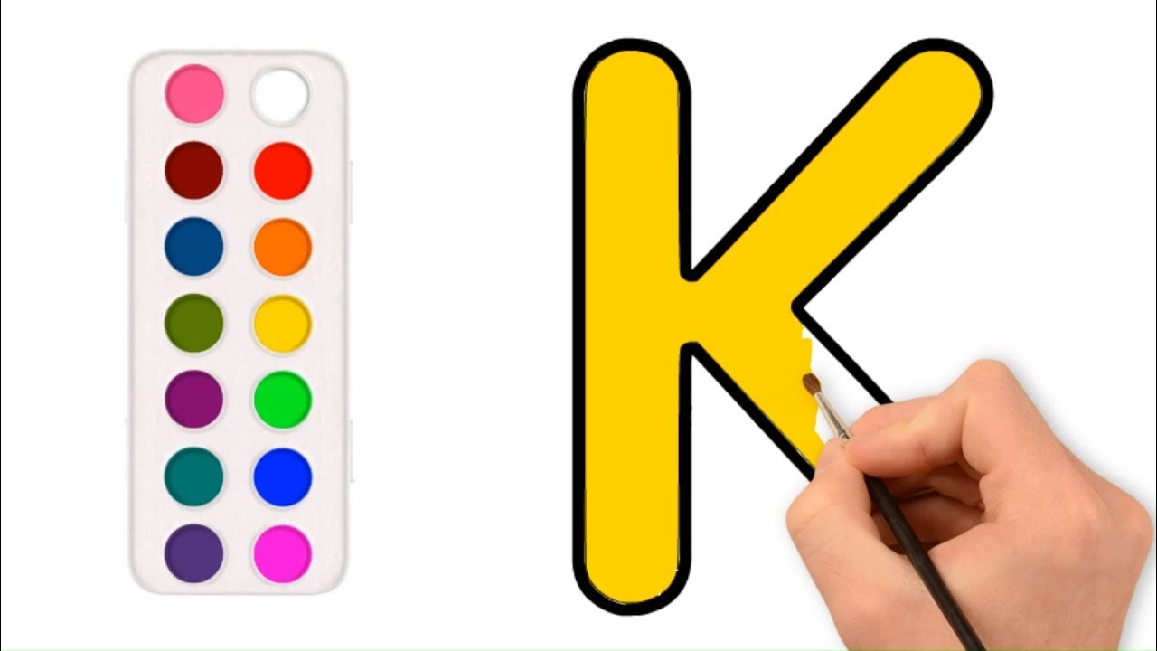Kids Learn ABC Colors Drawing - Teach Kids How To Draw And Colouring ...