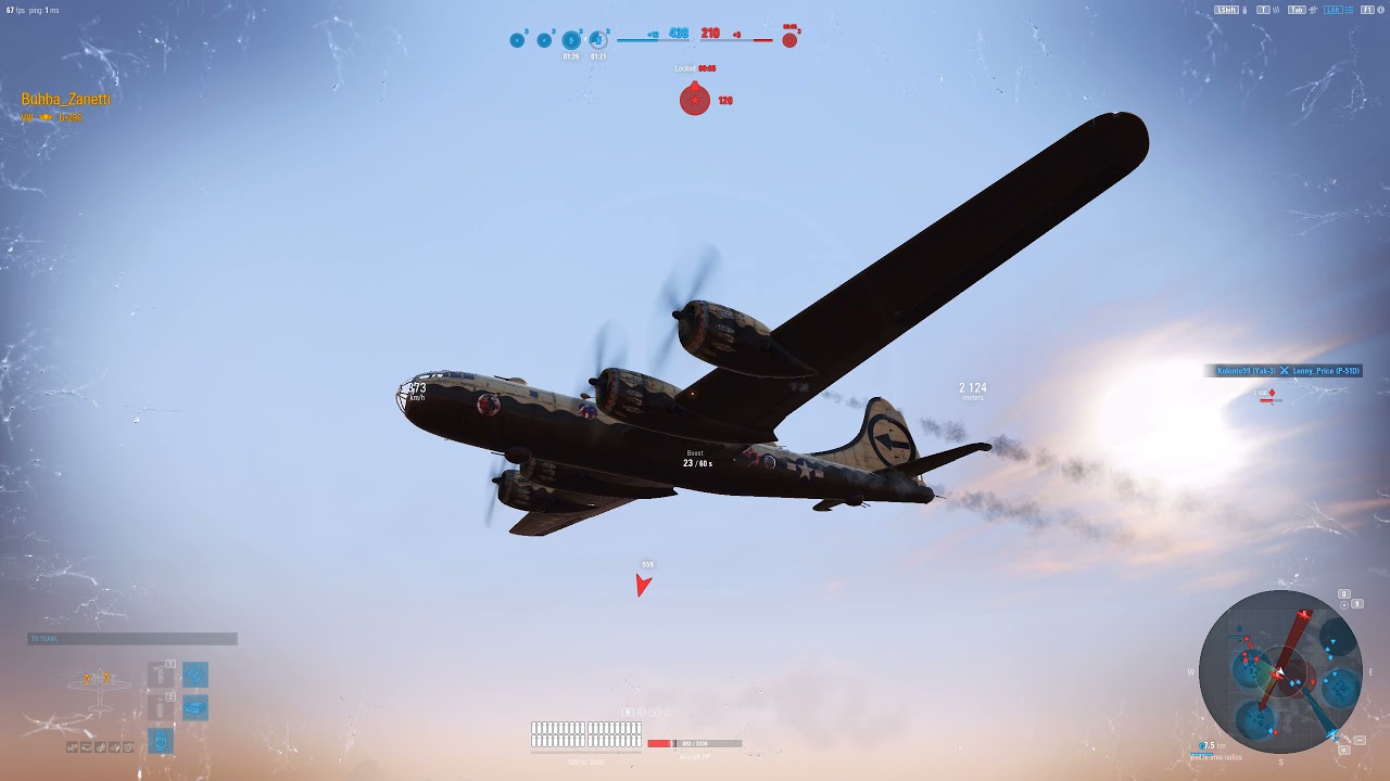 World Of Warplanes - Gabreski in a B-29C - YouTube
