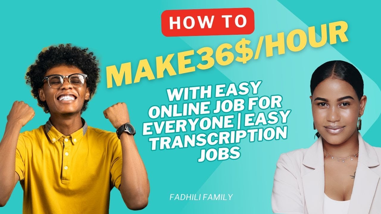 Make $36Hour with EASY Online Job for Everyone Easy Transcription Jobs ...